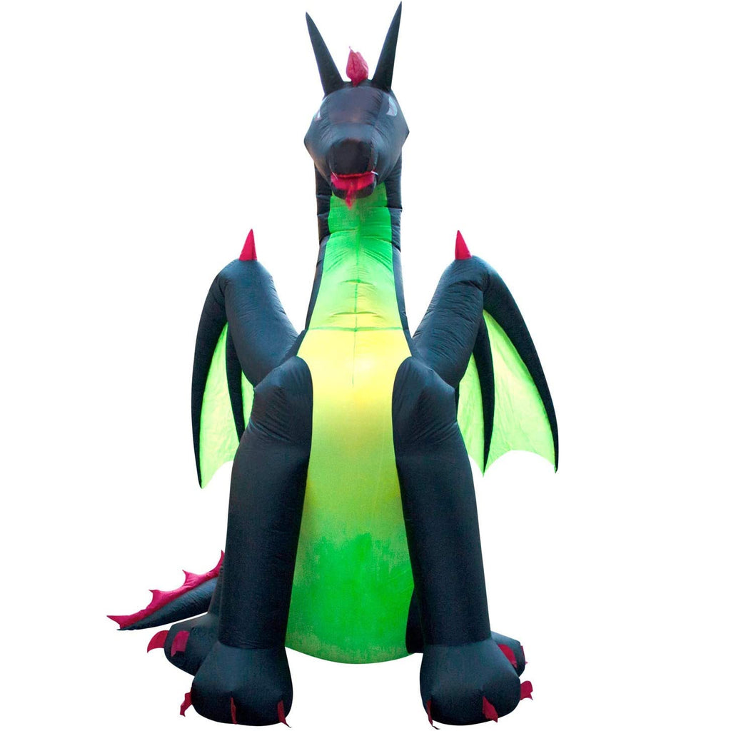 9ft Halloween LED Inflatable Fire Dragon – Amazingforless